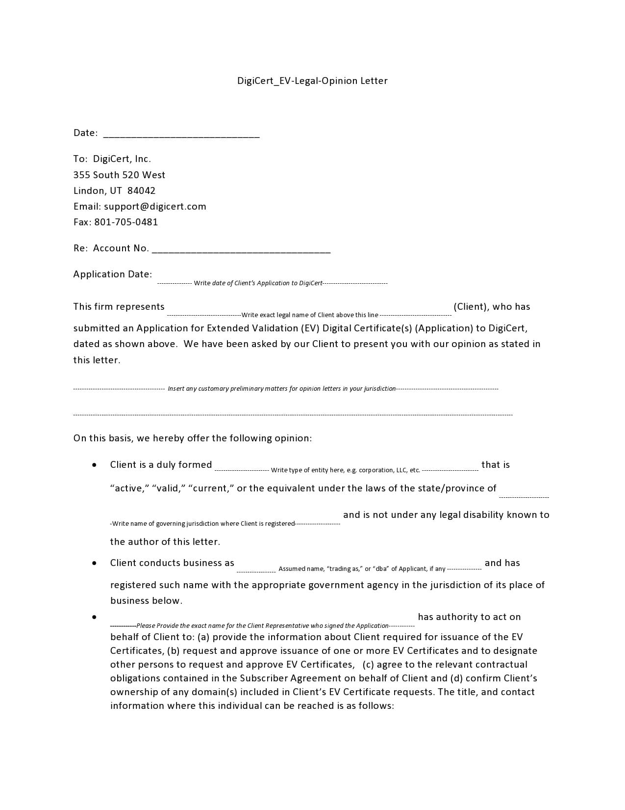 Legal Letter Templates - The County Office